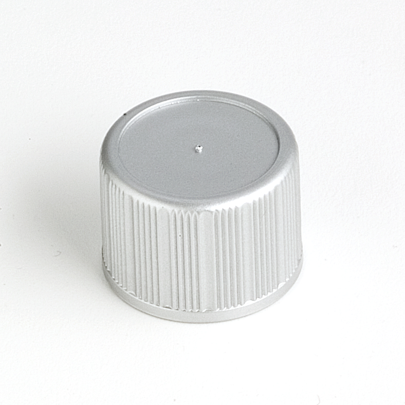 GL18 Matt Silver Fine Ribbed Cap | Nekem Packaging