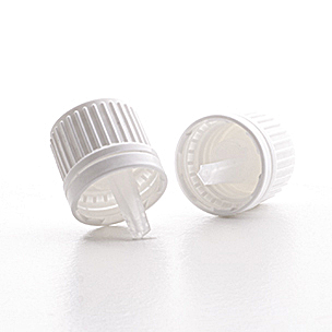 GL18 White Cap with 0.6mm Dropper | Nekem Packaging