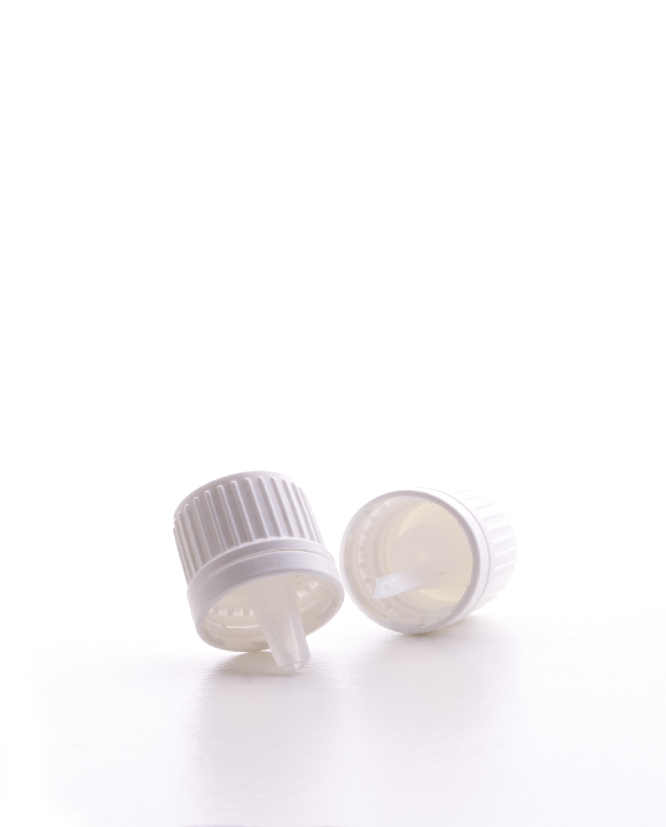 GL18 White Tamper Evident Cap with 2.0mm Dropper | Nekem Packaging