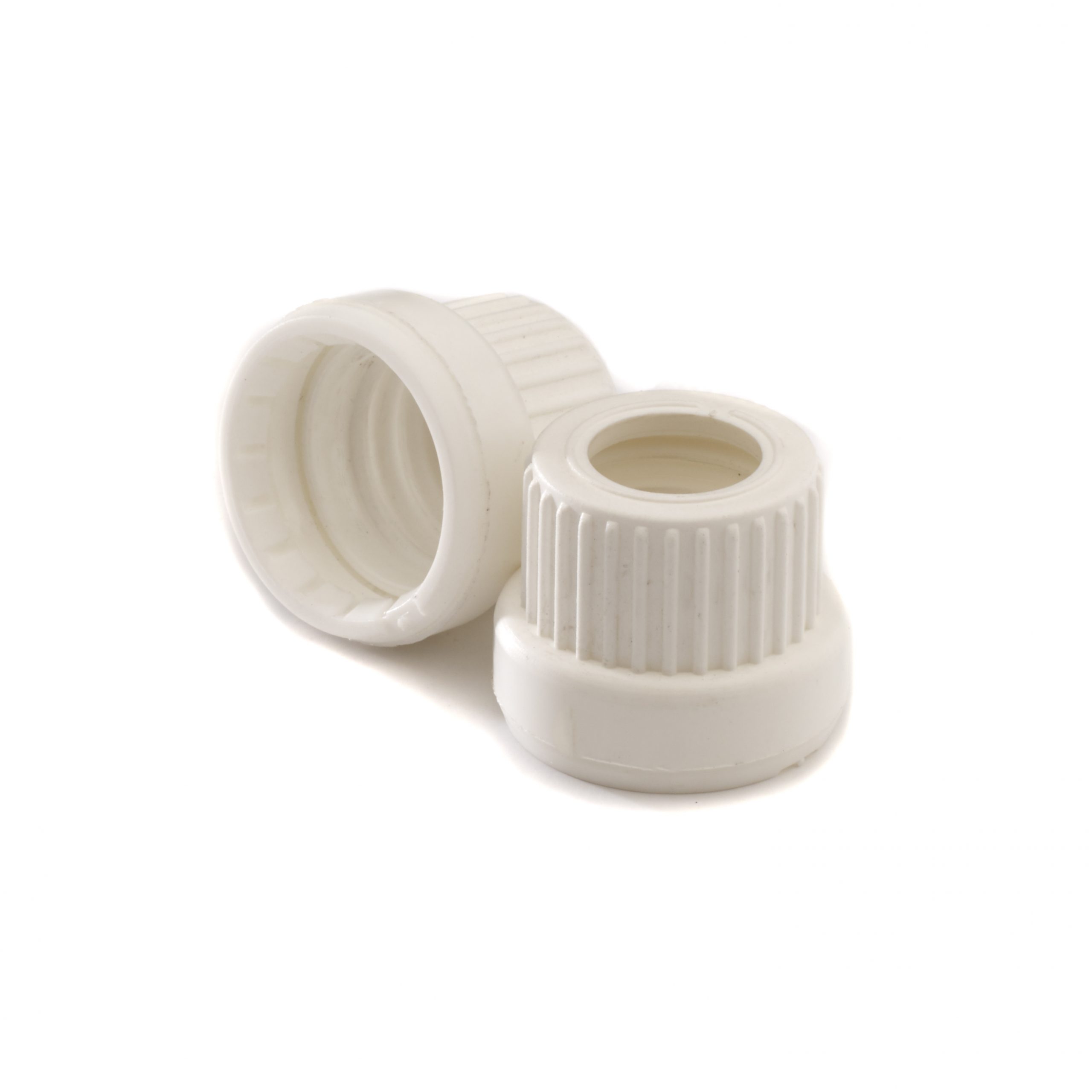 GL18 White PP Tamper Evident Hole Cap | Nekem Packaging