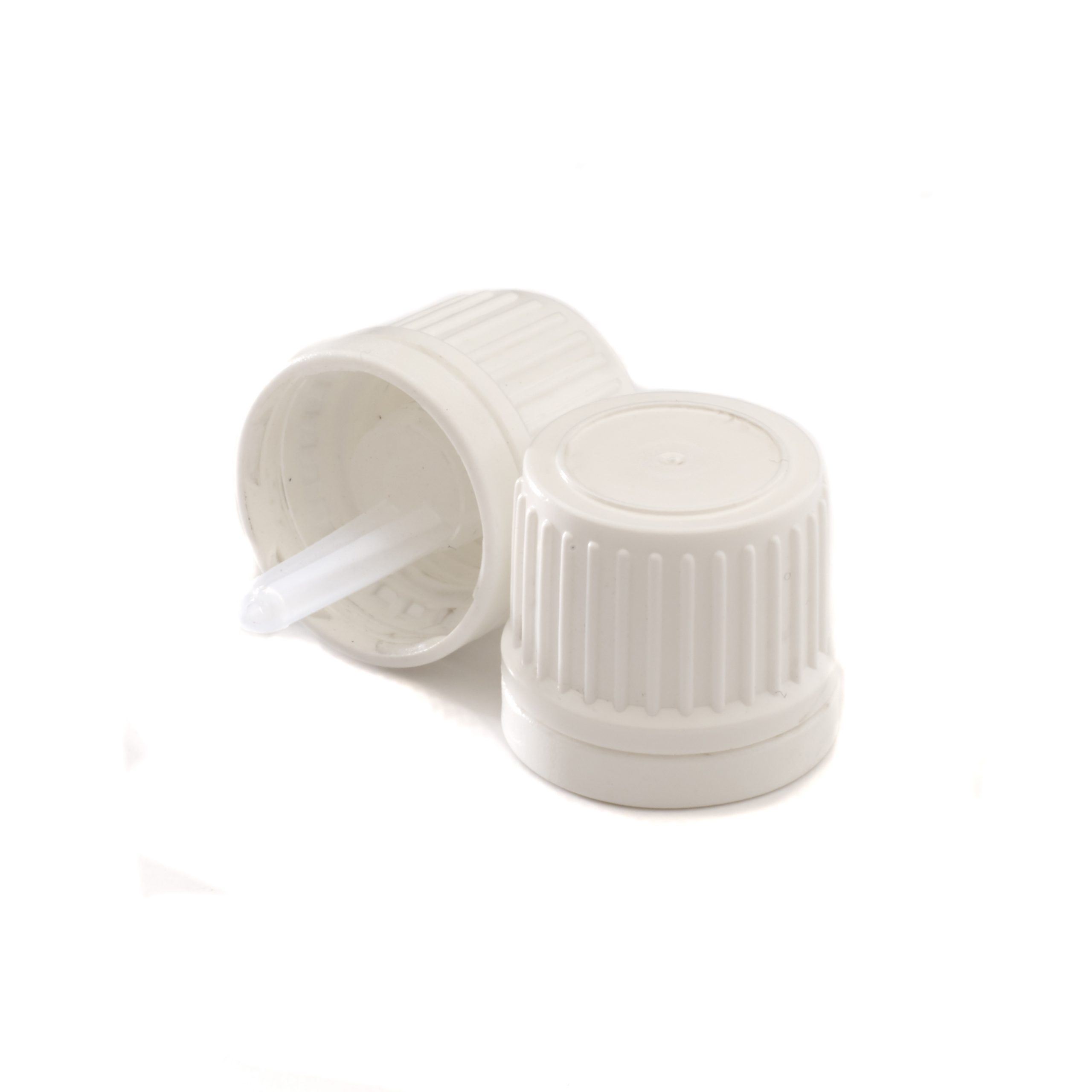 GL18 White PP Tamper Evident Cap with Dropper | Nekem Packaging